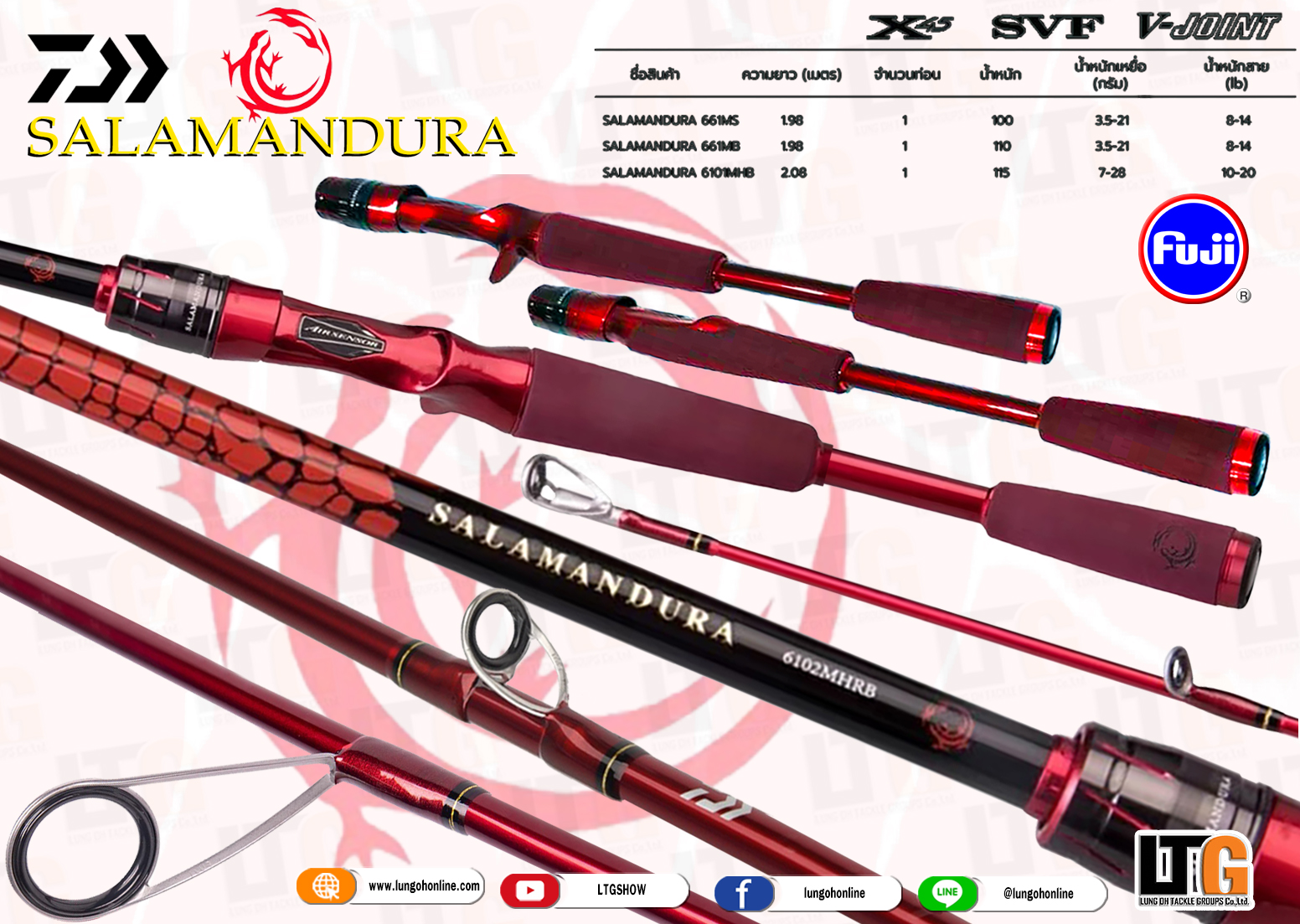 คัน Daiwa Salamandura 661MB